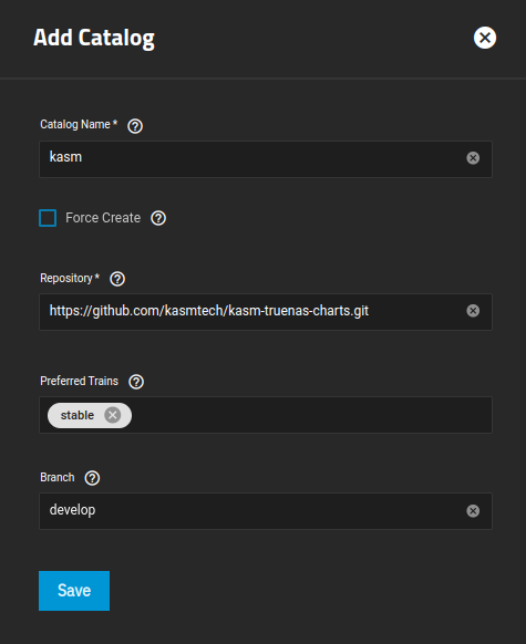 GitHub - kasmtech/kasm-truenas-charts